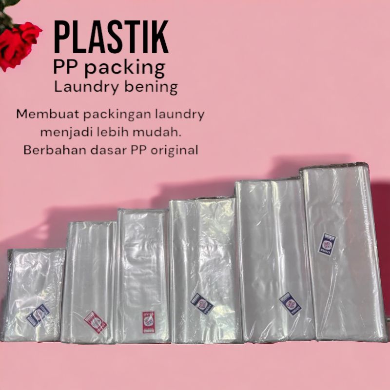 Jual Plastik Potong laundry kiloan 1kg/pack tebal 0,3 micron / Plastik packing laundry / plastik ...