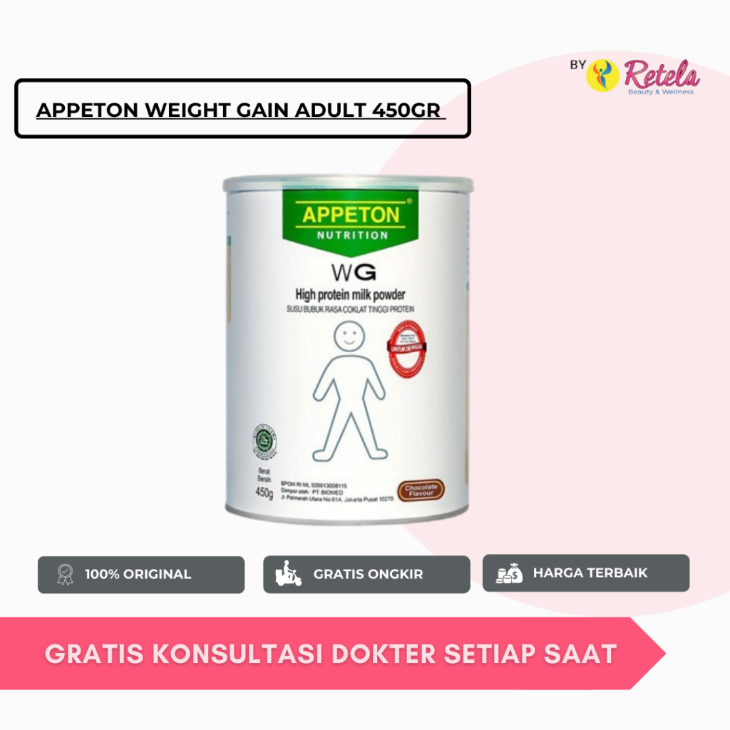Jual APPETON WEIGHT GAIN ADULT 450GR DEWASA | Shopee Indonesia