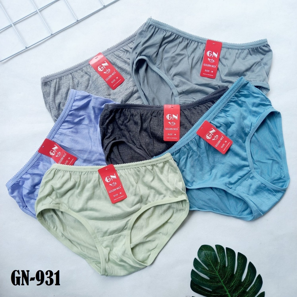 Jual CD Isi 6 Pcs Celana Dalam Underwear Golden Nick Original Murah Celana Dalam Wanita YUTIND ...