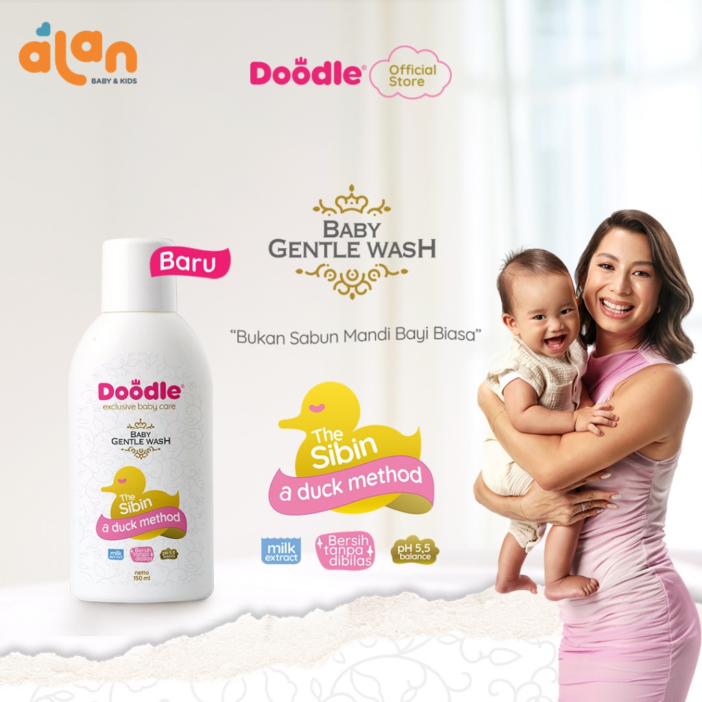 Jual Doodle Baby Gentle Wash (The Sibin: a duck method) 150ml | Sabun ...