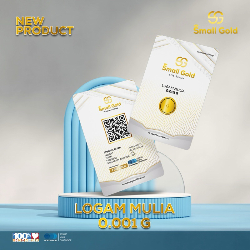 Jual SMALL GOLD Lite Series Emas 0,001 gram Logam Mulia Asli Emas Mini ...