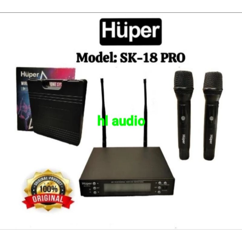 Jual MIC WIRELESS HUPER SK 18 PRO ORIGINAL | Shopee Indonesia