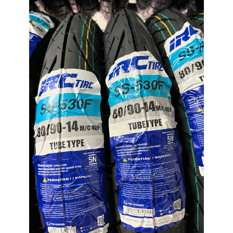 Jual Ban Luar Ring 14 IRC 80/90-14 SS-530F Tubetype (Bukan Tubeless ...