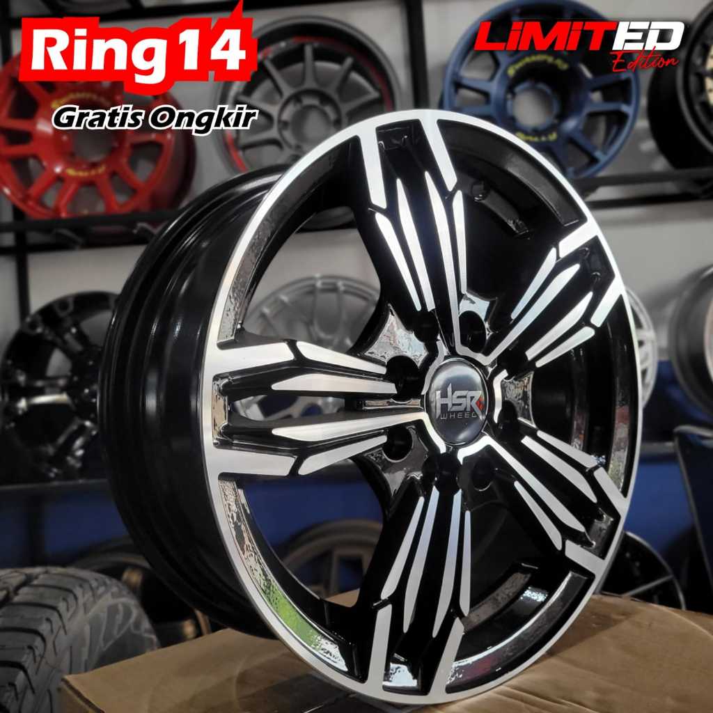 Jual Velg mobil ring 14 HSR MERKIN velg mobil racing r14 Agya,ayla,ignis,brio,calya,sigra,jazz ...