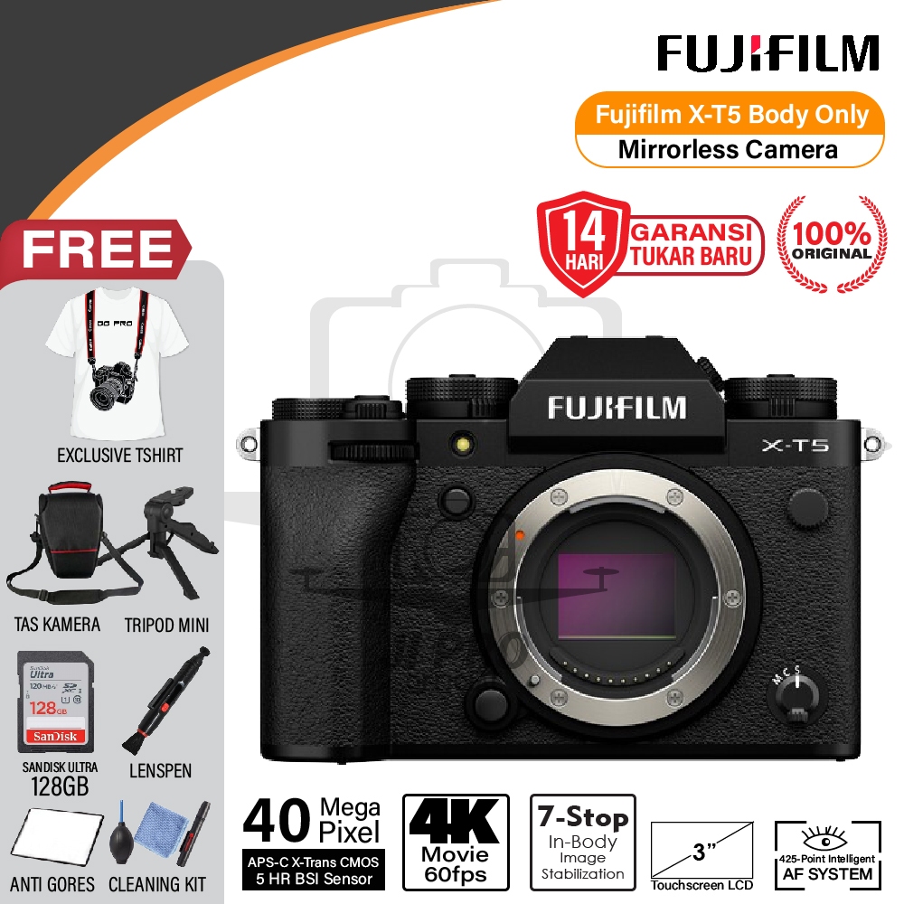 Jual Fujifilm X-T5 Body Only Fuji XT5 XT 5 Fuji Mirrorless Camera Body ...