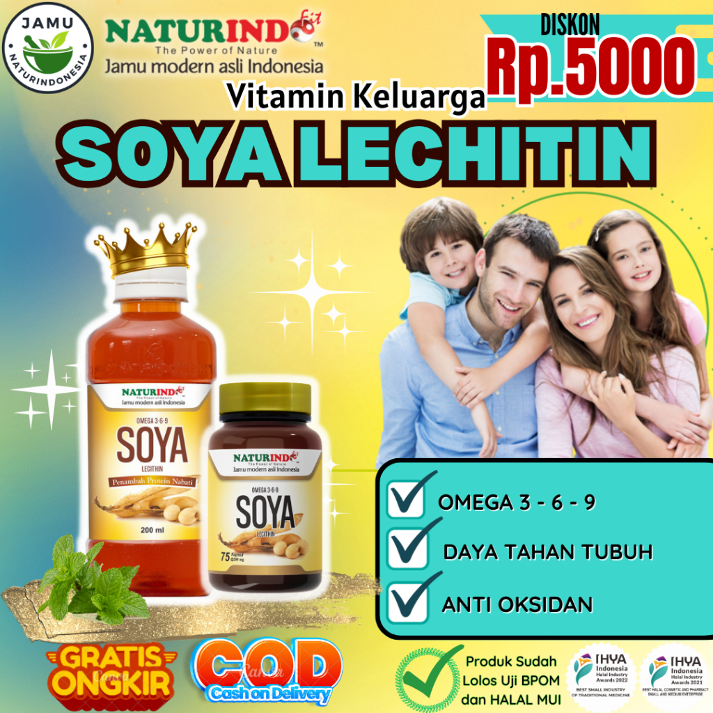 Jual SOYA LECITHIN LESITIN KEDELAI OMEGA 3-6-9 OSL SUPLEMEN NUTRISI ...