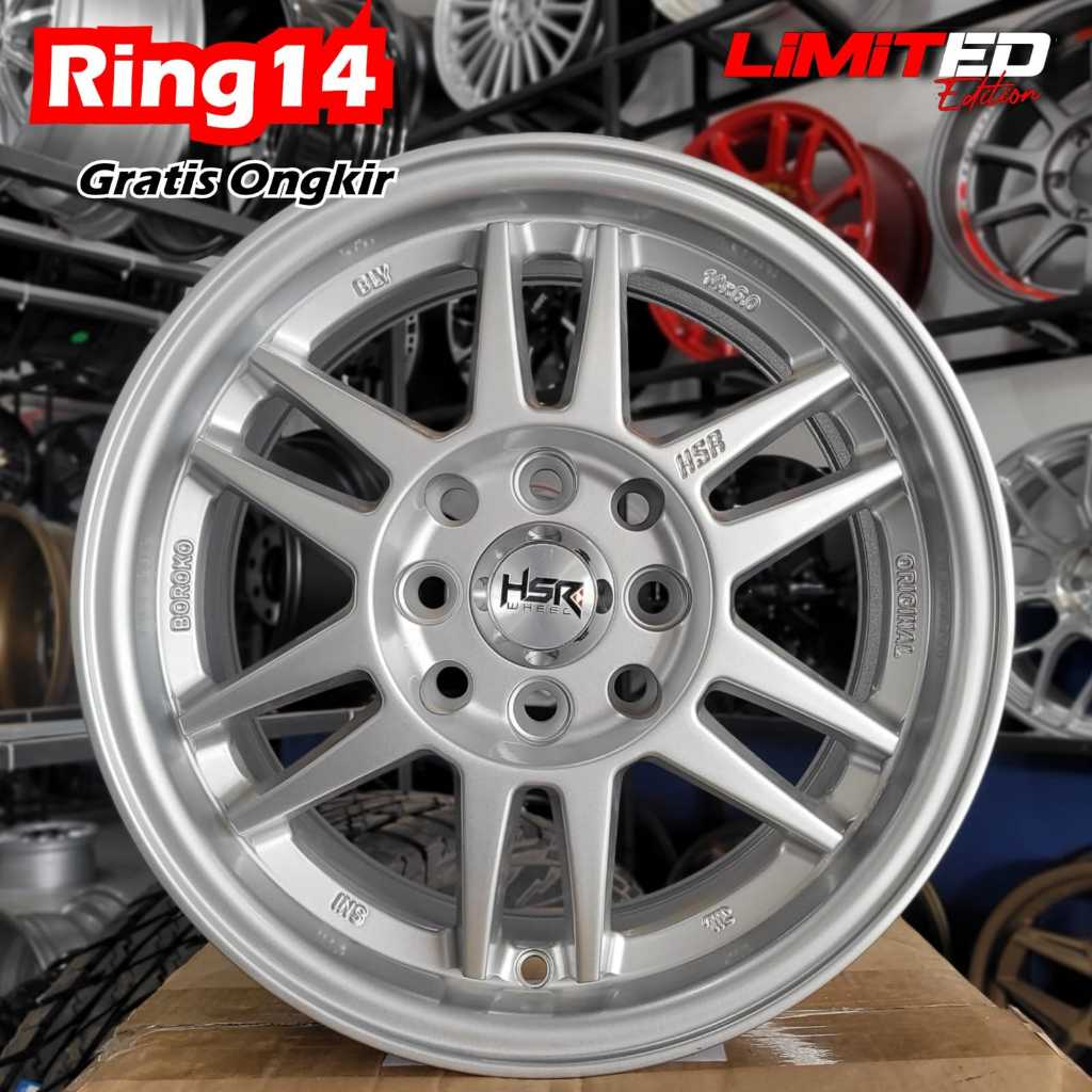 Jual Velg mobil ring 14 HSR BLY01 velg mobil racing r14 Agya,ayla,ignis,brio,calya,sigra,jazz ...