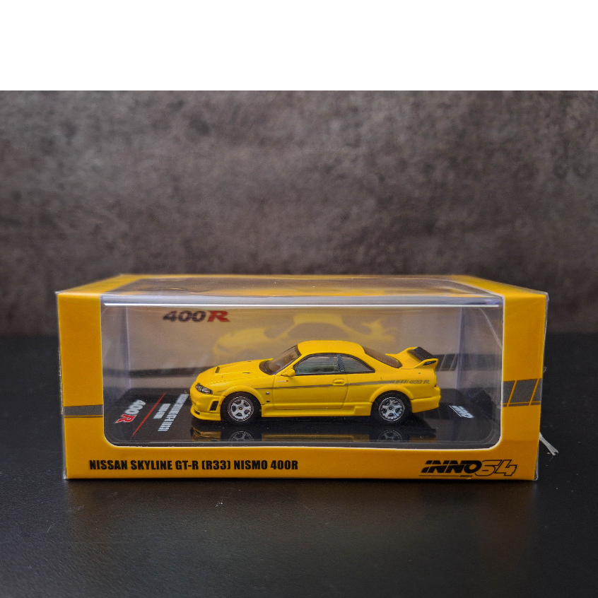 Jual Inno64 Nissan Skyline GT-R (R33) Nismo 400R Yellow Edition | Shopee Indonesia