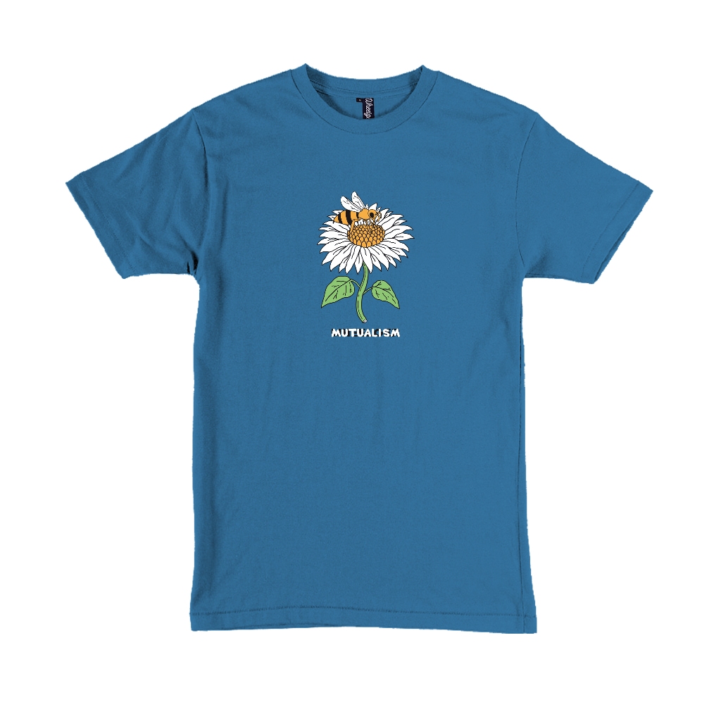 Jual Wheelger Simbiosis Mutualism Tshirt - Blue (KAOS GUNUNG) | Shopee ...