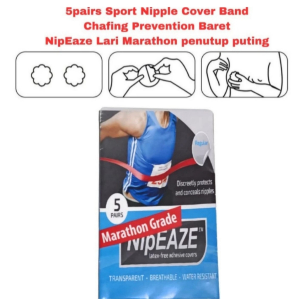 Jual 10pcs Sports Nipple Cover Band Chafing Prevention Baret NipEaze ...