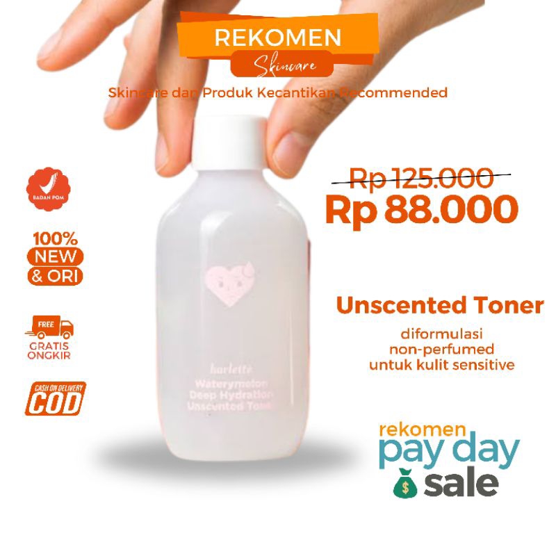 Jual [New Arrival]Harlette Waterymelon Deep Hydration Unscented Toner ...