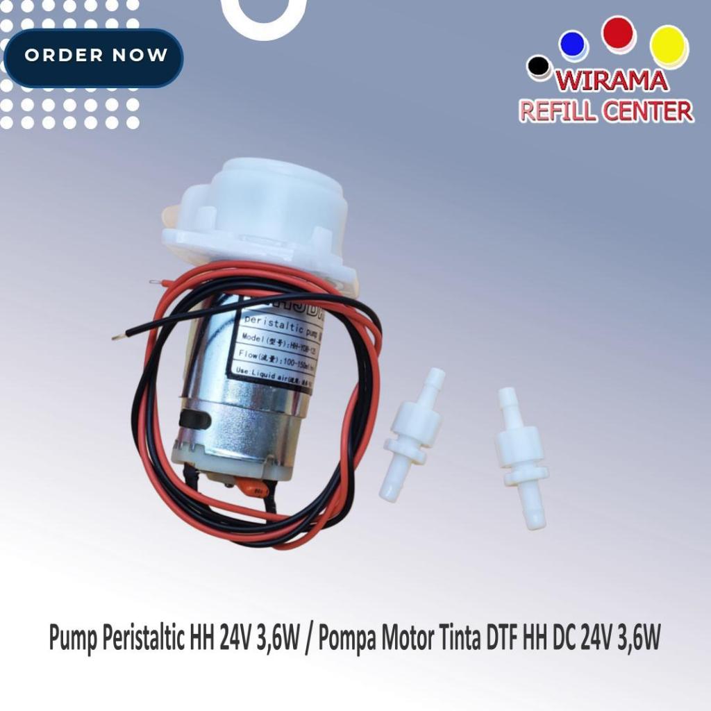 Jual Pump Peristaltic HH 24V 3,6W / Pompa Motor Tinta DTF HH DC 24V 3 ...
