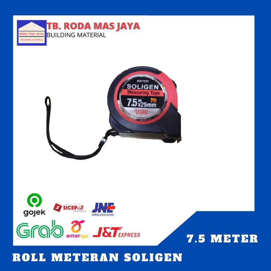 Jual Roll Meteran/Meteran Soligen 5 Meter & 7.5 Meter | Shopee Indonesia