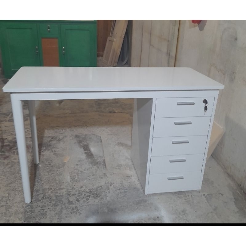 Jual Meja Kerja Putih/ Meja Kantor Putih 120x50x75 | Shopee Indonesia