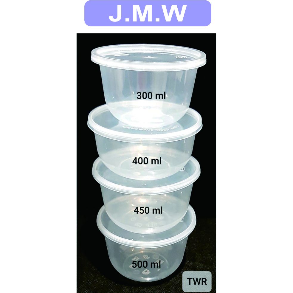 Jual Thinwall Bulat Isi 25 Pcs Tutup Kotak Makan Plastik Ukuran