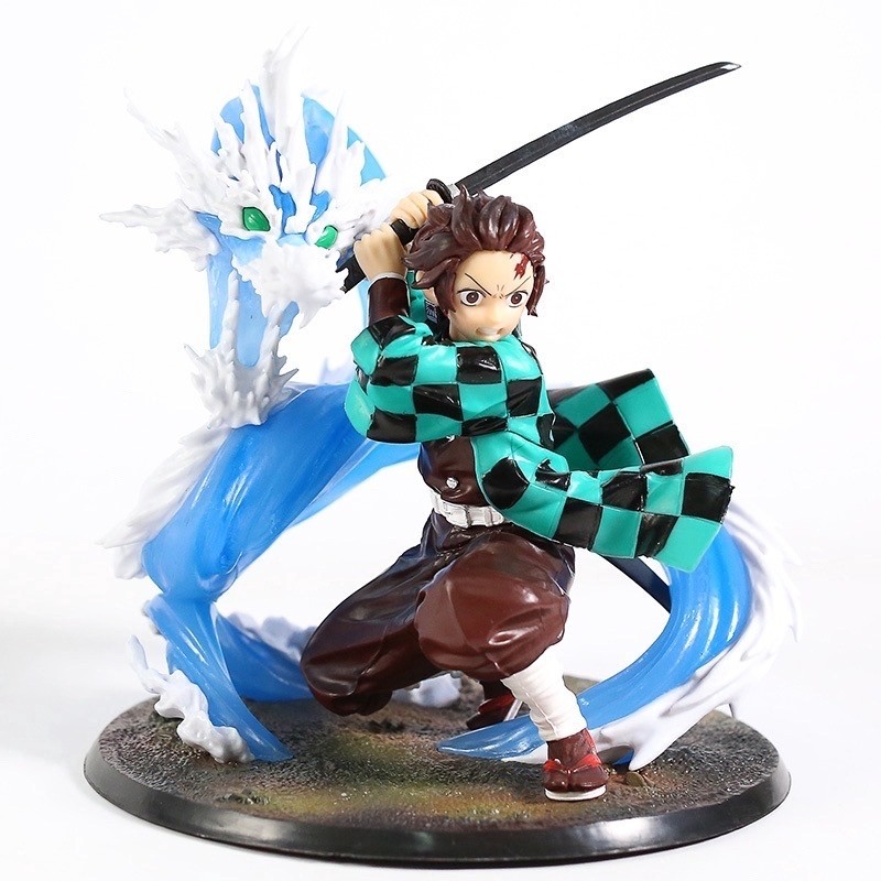 Jual action figure demon slayer diorama tanjiro naga air biru | Shopee ...