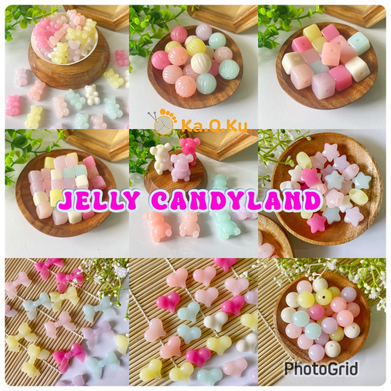 Jual Aneka Manik Mote Jelly Pastel CandyLand Premium - isi 20 gram ...