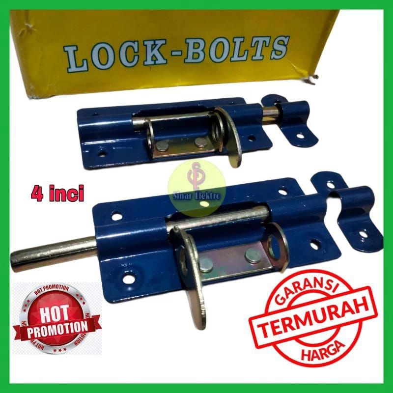 Jual Gerendel Pengait Gembok/Grendel Slot Pintu Jendela 4 inch/Gerendel ...