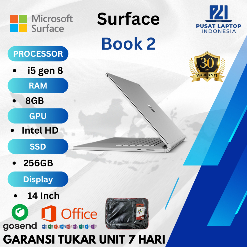 Jual Microsoft Surface Probook/Laptop 3 Laptop 1 Book 2 i7 gen 6 Second ...