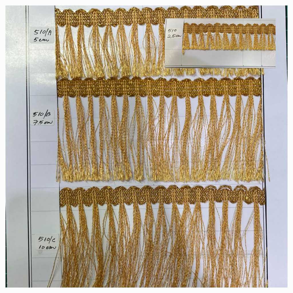 Jual Renda Emas Rumbay / Renda India Rumbai (Panjang 17 yard) | Shopee ...