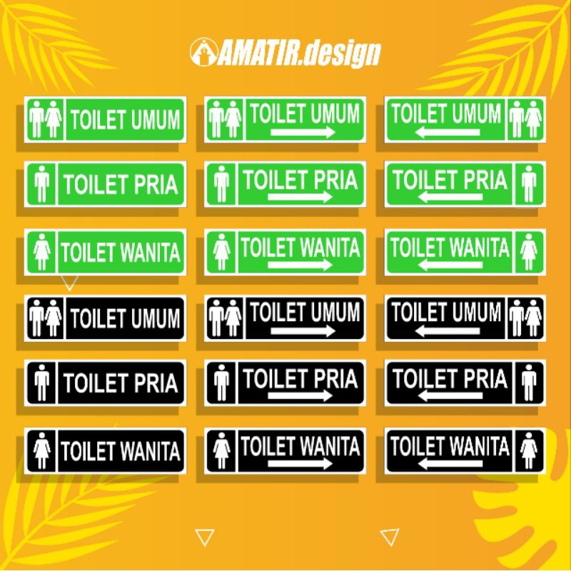 Jual STIKER TOILET UMUM, STIKER TOILET PRIA, STIKER TOILET WANITA ...
