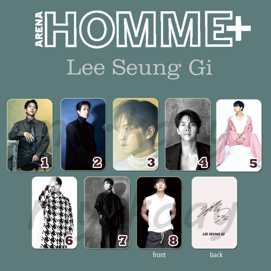 Jual PC-1539, Unofficial Photocard Lee Seung Gi A RE NA Hom me+ 2 sisi ...