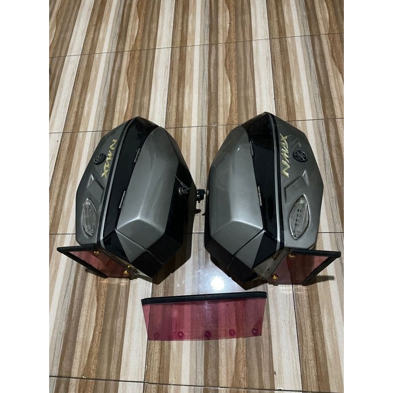 Jual jual sidebox box samping Yamaha Nmax bahan plastik plus lampu sein ...