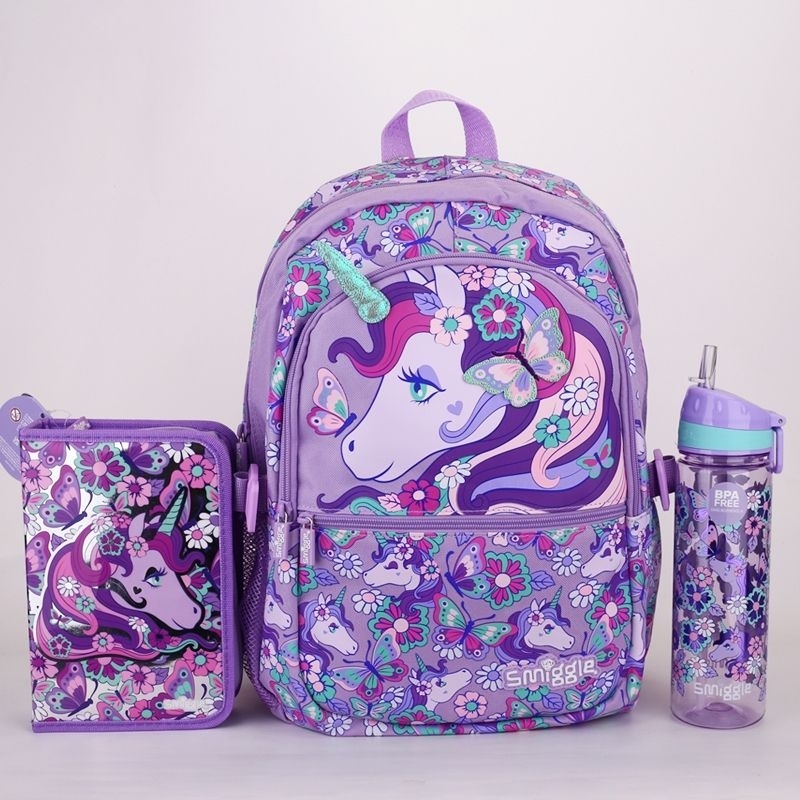 Jual Smiggle Hi There Unicorn Backpack Pencil Case Lunchbag set ...
