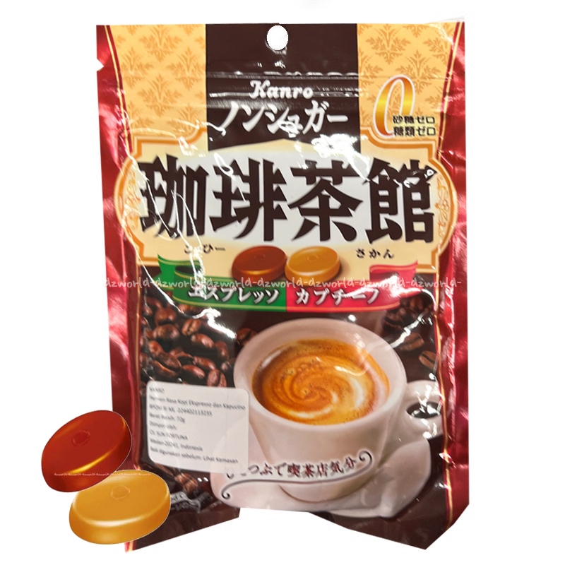 Jual Kanro Coffee Espresso 72gr Less Sugar Japan Candy Permen Rasa Kopi ...
