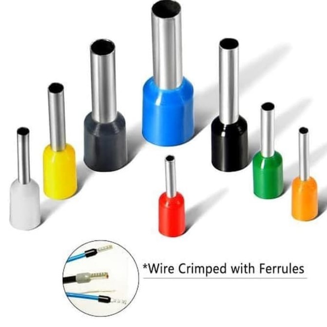 Jual FORT Skun tusuk Kabel Ferules Ferul FERRULES 2.5mm 2.5 mm E 2508 ...