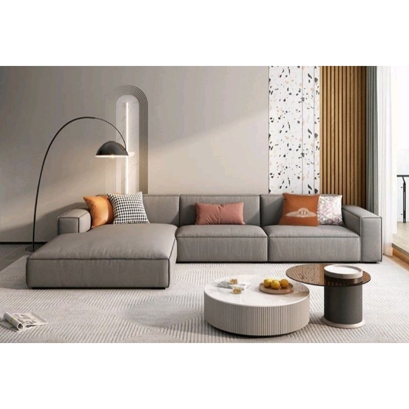 Jual SET Sofa L Sudut Premium Minimalis Modern Lebar 3 meter | Shopee ...