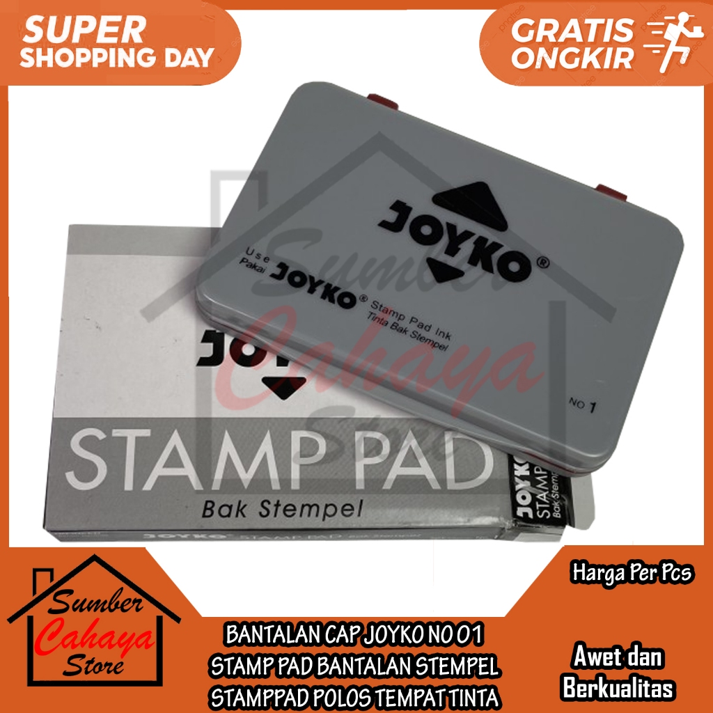 Jual BANTALAN CAP JOYKO NO 01 STAMP PAD BANTAL STEMPEL STAMPPAD POLOS ...