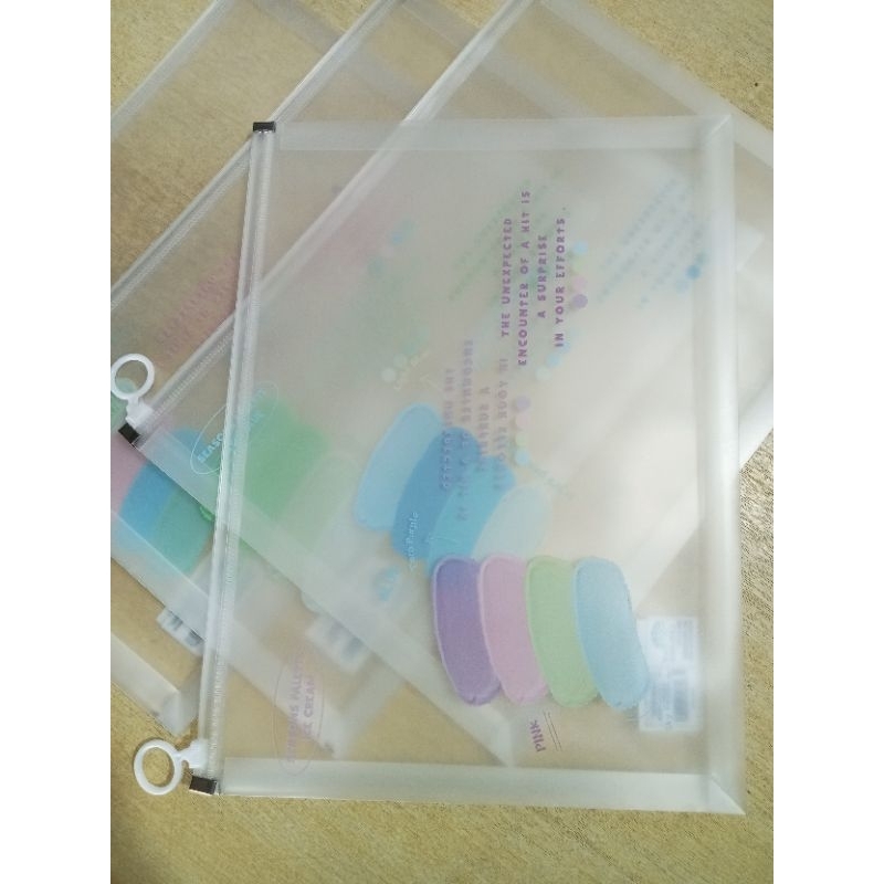 Jual zipper bag A4 impor/ zipper bag tebal/ kantong ziplock/ map ...