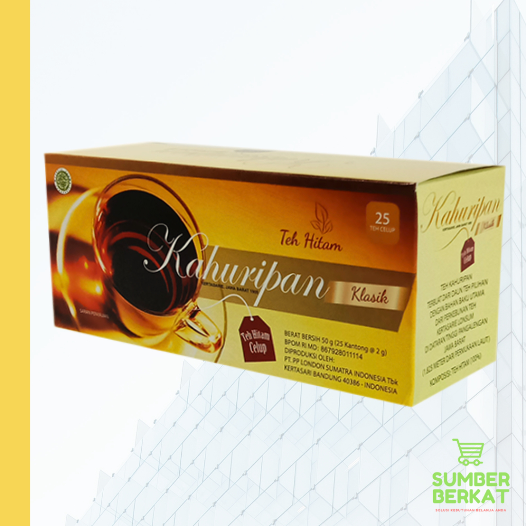 Jual TEH HITAM CELUP KAHURIPAN isi 25 kantong LEBIH PEKAT!!! | Shopee ...