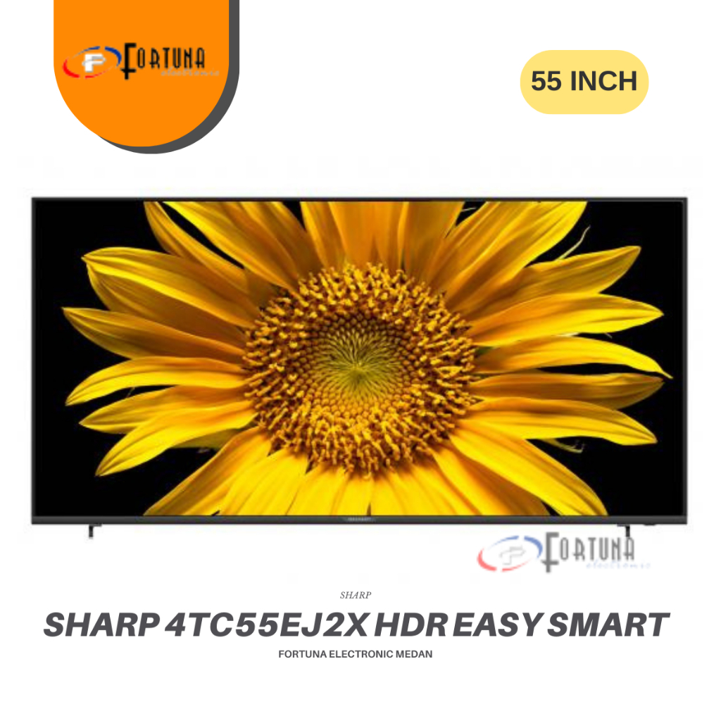 Jual SHARP 4TC55EJ2X LED 4K HDR SMART TV 55 INCH MEDAN | Shopee Indonesia