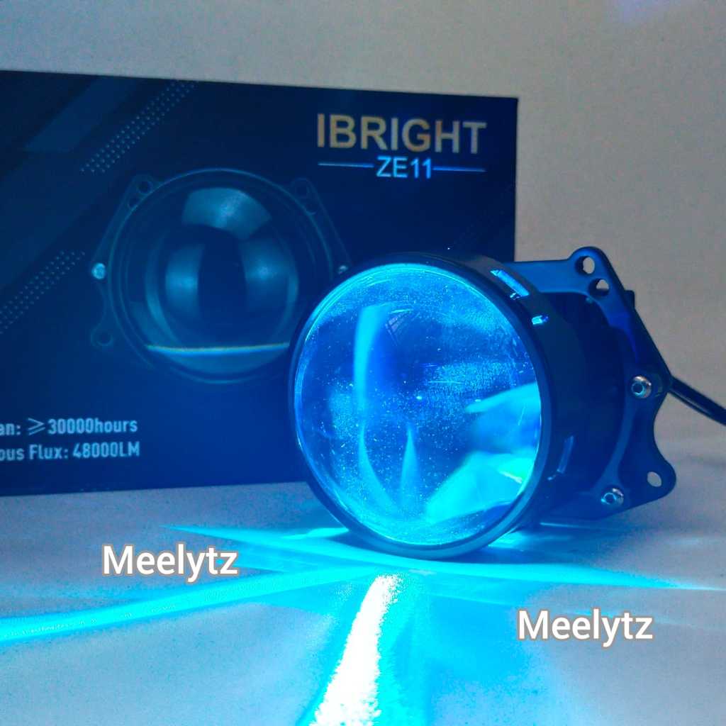 Jual IBRIGHT ZE 11 - Projector Biled 2.5INC Blue Lens Flat Cut Plus ...