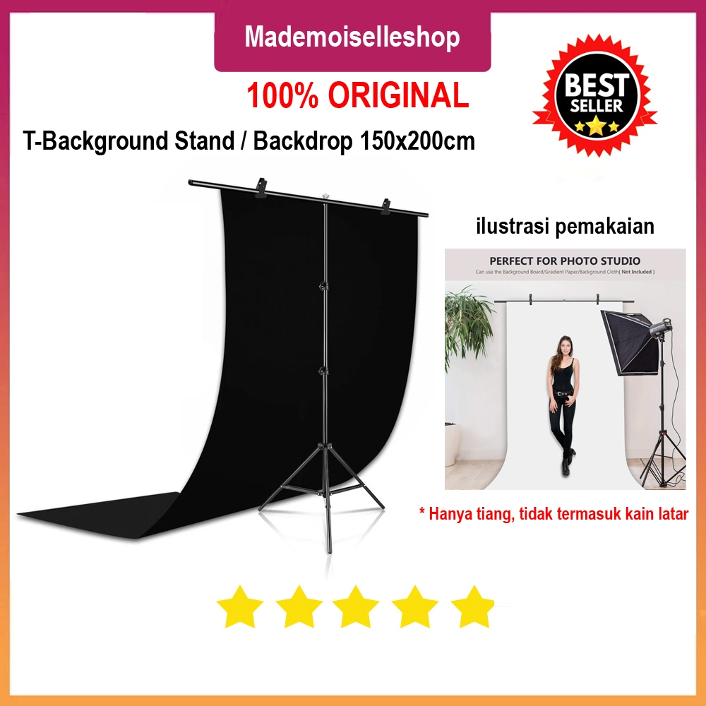 Jual Meking T Background Stand for Product & Model Photography - Tiang ...