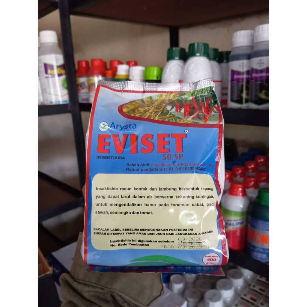 Jual Insektisida kontak dan lambung EVISET untuk cabai tomat isi 400gr ...