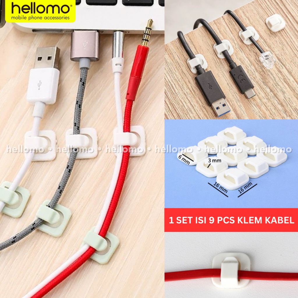 Jual Klip Cord Organizer Clamp Cable Holder Klem Pengikat Kabel Jepit ...