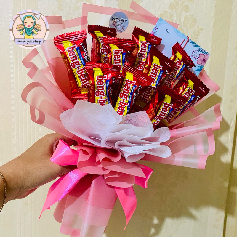 Jual buket beng beng mini share it cellophane hadiahnultah wisuda ...