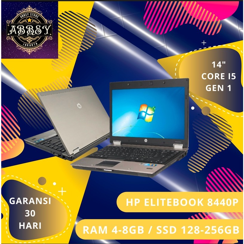 Jual HP Elitebook 8440P/8460P/8470P Core i5 gen 1/2/3 RAM 4/8GB SSD 128/256GB Second | Shopee ...