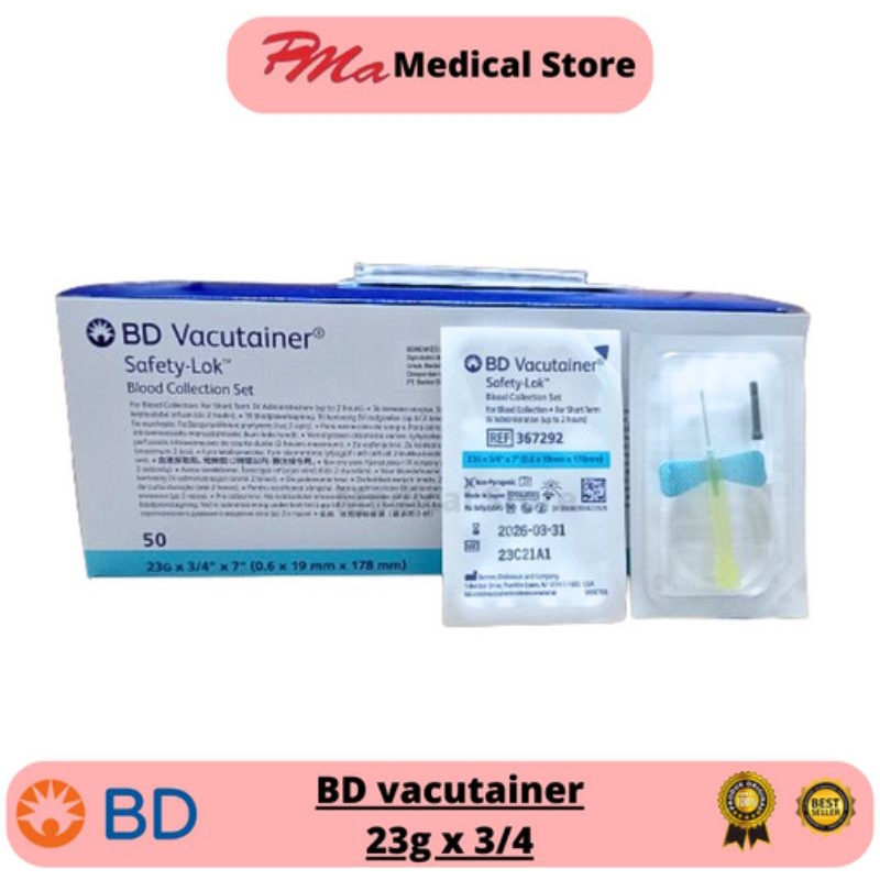 Jual Wing Set vacutainer BD No 23, 25 Harga/Box | Shopee Indonesia