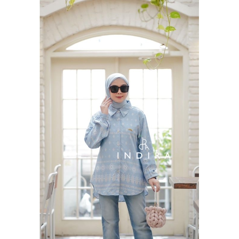 Jual ARUNI SIGNATURE SHIRT BRAND INDIRA/ KEMEJA INDIRA | Shopee Indonesia