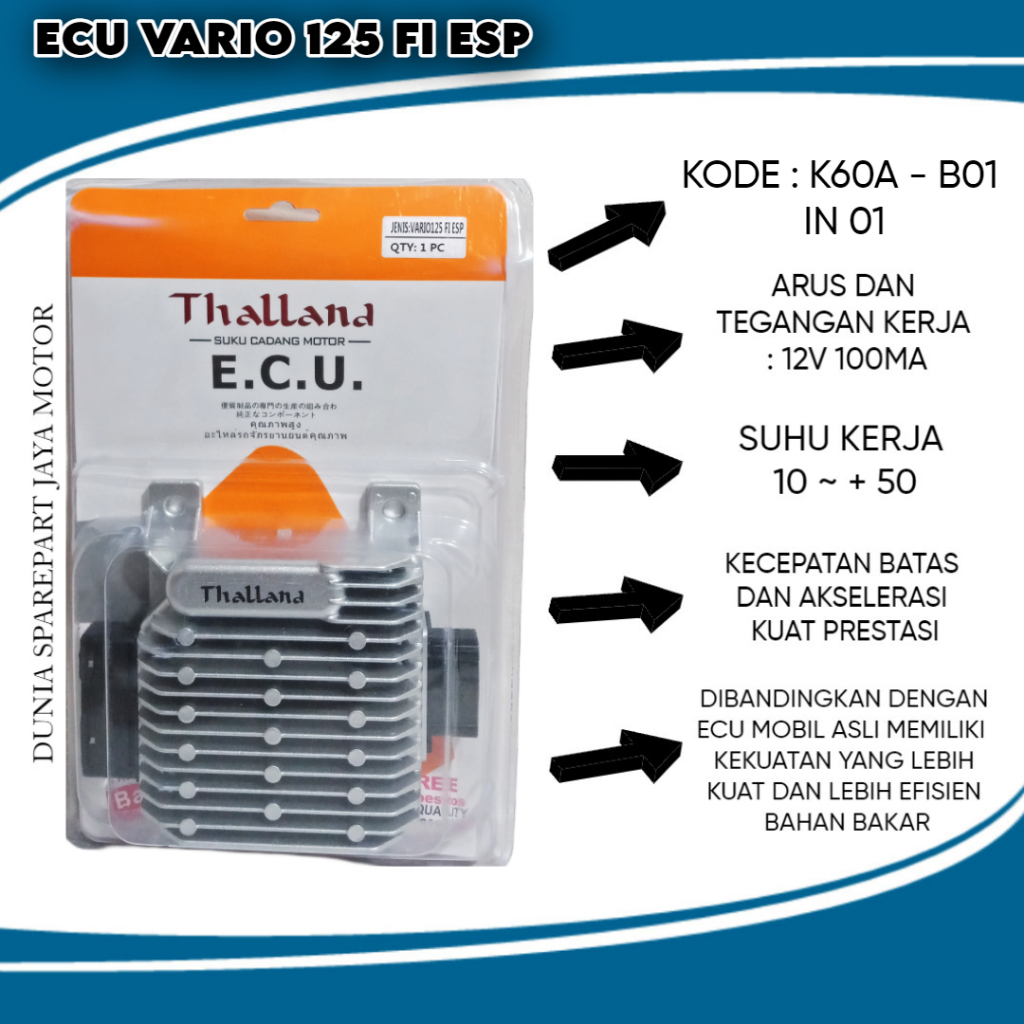 Jual ECU VARIO 125 FI ESP ECU/CDI VARIO 125FI ESP KODE ( K60A - BO1 IN ...