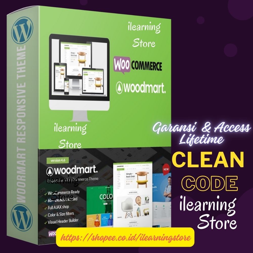 Jual [WT08] WoodMart – Responsive WooCommerce WordPress Theme (GPL 100% & Lifetime Update ...