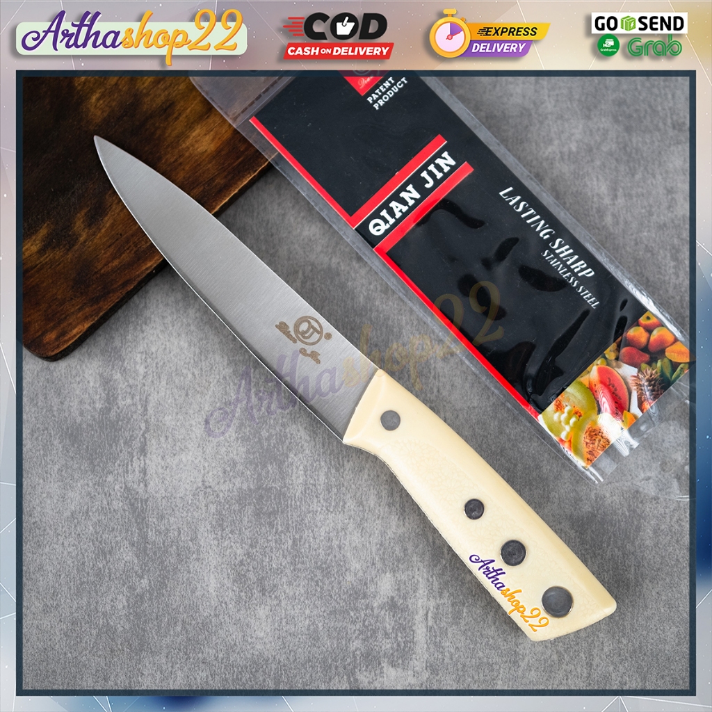 Jual Pisau buah stainless Pisau dapur pisau Chef Pisau Daging QJ gading ...