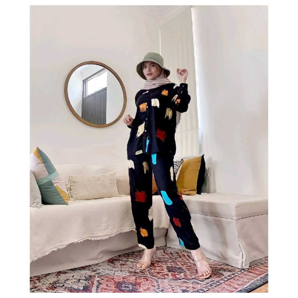 Jual BAJU ONE SET DAILY OOTD PAJAMAS PIYAMA PAKAIN TIDUR SETELAN ...