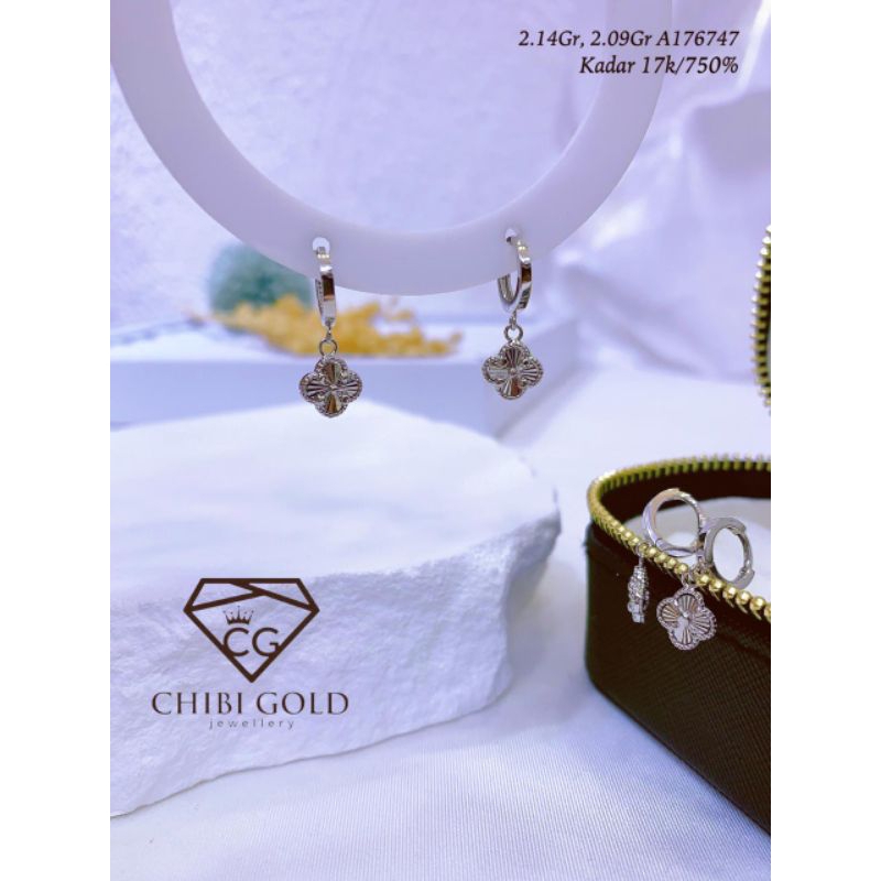 Jual CHIBI GOLD - Anting alhambra emas 750 kadar 17k A176747 ...