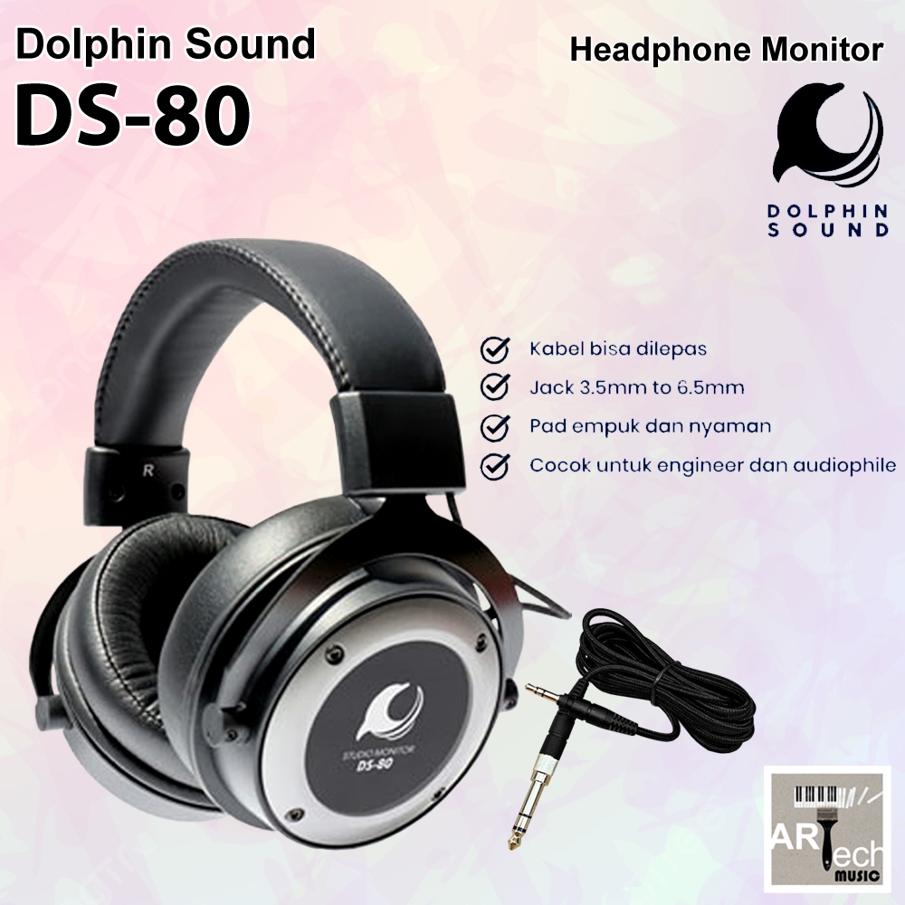 Jual Headphone Dolphin Sound DS 80 Studio Monitor untuk Rekaman /DS80/D S80 | Shopee Indonesia
