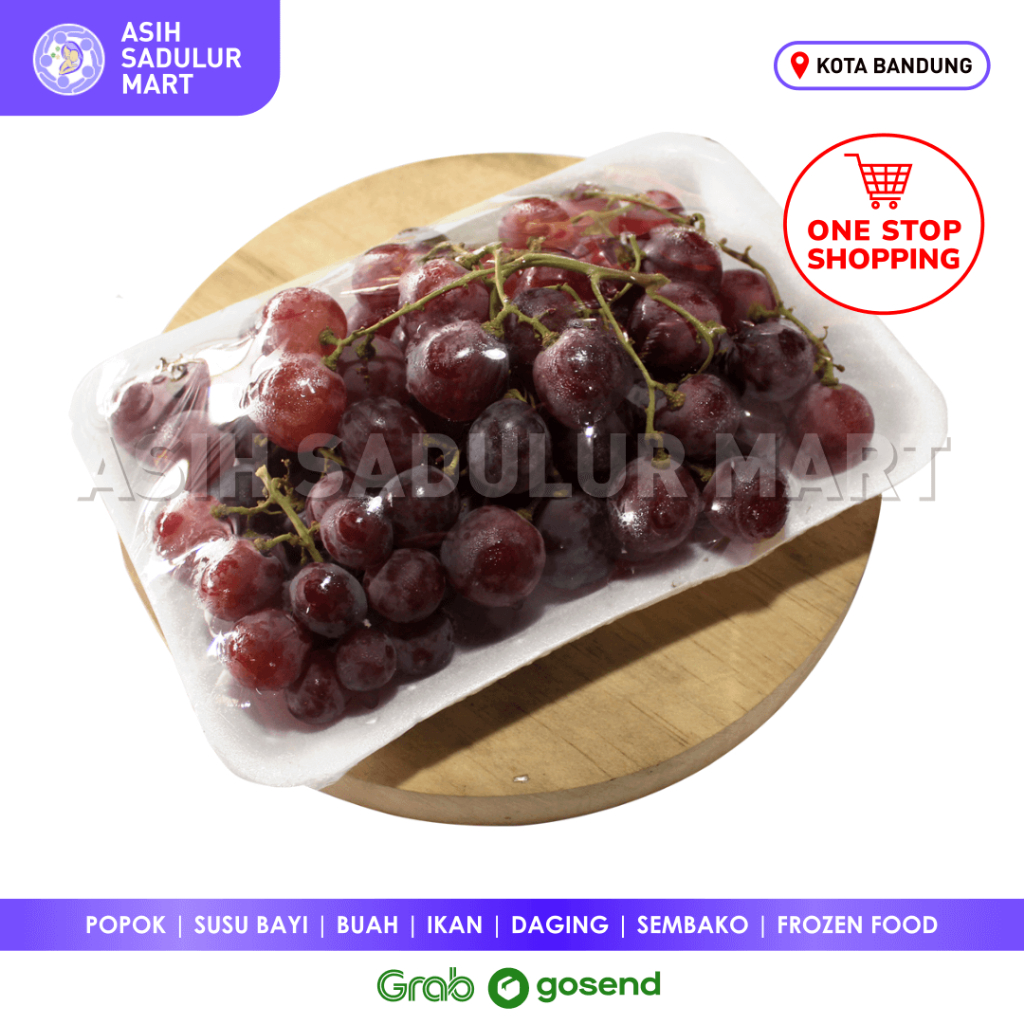 Jual Anggur Merah Import 250gr / 500gr / 1kg Red Globe / Black Autumn ...